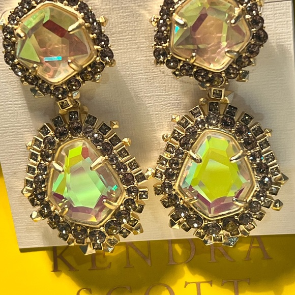 Kendra Scott | Jewelry | Nwt Kendra Scott Althea Earrings Dichroic Czs ...